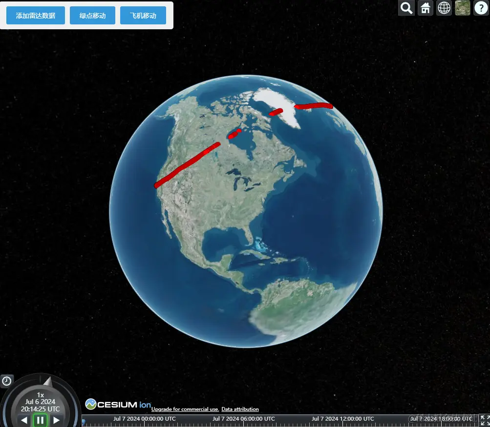 【Cesium 入门】飞行路线显示本教程向您展示如何使用 FlightRadar24 收集的雷达数据，可视化从旧金山到哥 - 掘金