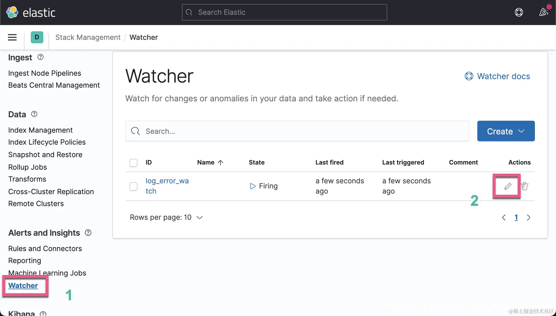 Elasticsearch：开始使用 Watcher我在之前的文章中已经创建了一些关于如何创建一个 Watcher。请参 - 掘金
