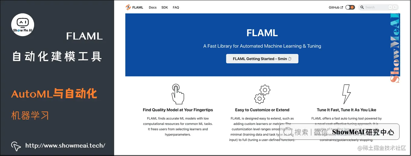 机器学习实战 | AutoML自动化机器学习建模本篇介绍工具库FLAML。FLAML 由 Microsoft Resea - 掘金