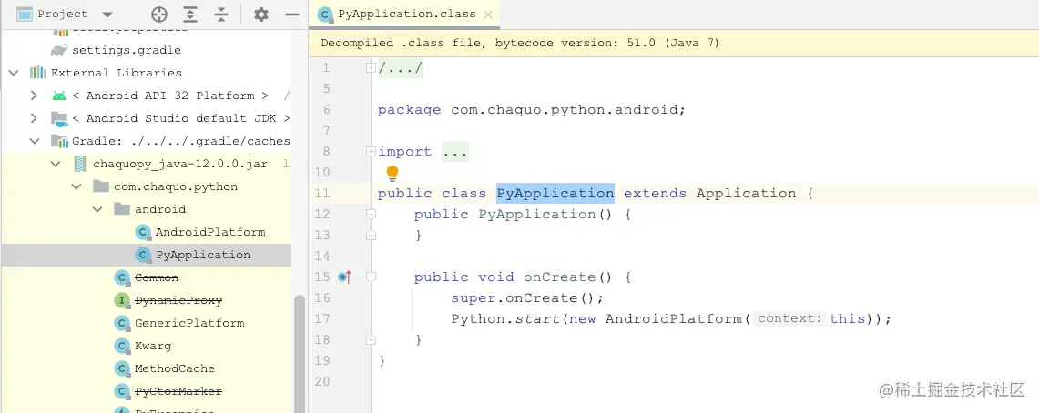一、Chaquopy：实现Android与Python交互Chaquopy 是开源免费使用，商用收费的一款SDK，主要用 - 掘金
