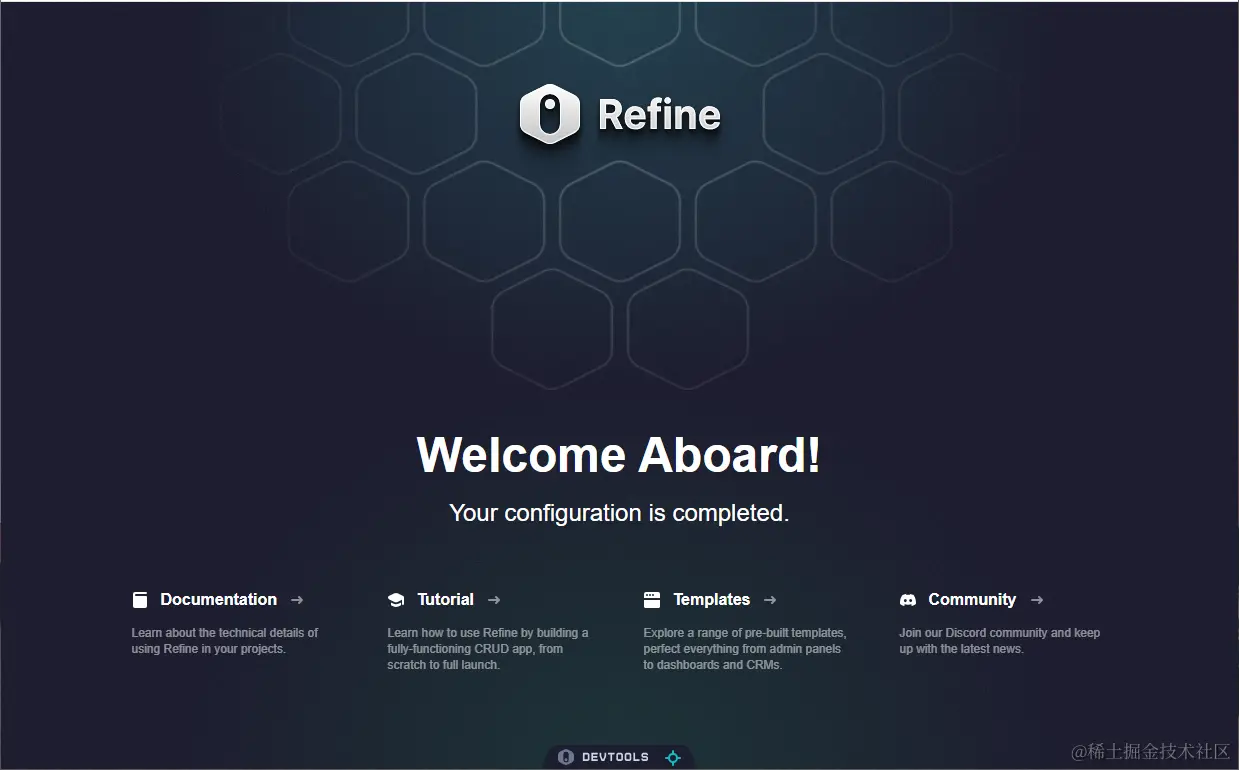 采用Supabase+Refine快速搭建管理后台Refine是一个 React 元框架，用于 CRUD 密集型的 We - 掘金