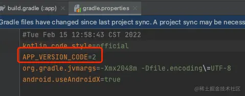 自动更改 versionCode前言 在我们每次发布新包的时候，总是需要更改 versionName 和 version - 掘金
