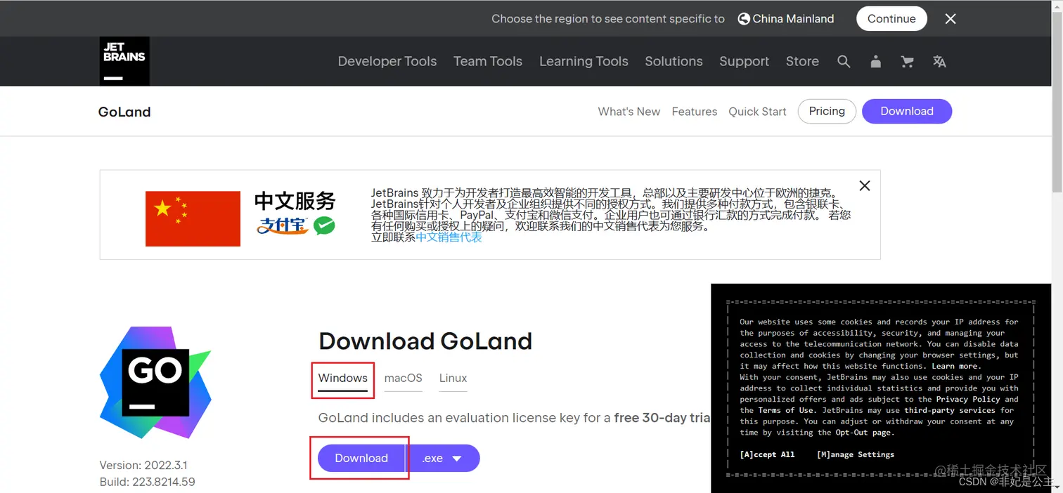 Windows下配置Golang开发环境，并安装配置GoLand IDE ｜ 青训营笔记10分钟轻松在Windows下利 - 掘金