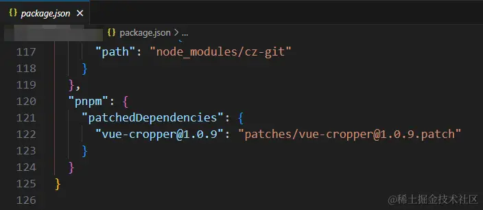 如何给npm包打补丁——记一次解决vue-cropper打包报错一个vue3项目中需要使用图片裁剪的功能，于是使用vue - 掘金