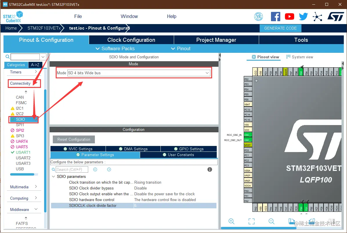 STM32CubeMX学习笔记（26）——SDIO接口使用(读写SD卡)本文已参与「新人创作礼」活动，一起开启掘金创作之 - 掘金