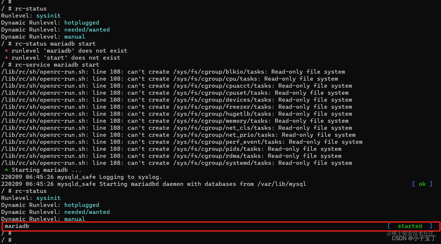 Alpine 安装 MySQL从0开始构建Alpine容器，装MySQL库，并打包成自己的可重复使用的MySQL镜像。 - 掘金