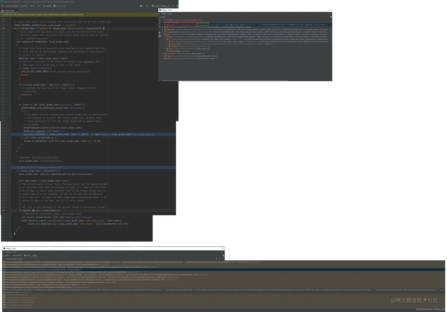 pytorch 源码分析 c++调试 (1) - libtorch调试记录, 进入torch c++源码调试的最方便方案 - 掘金
