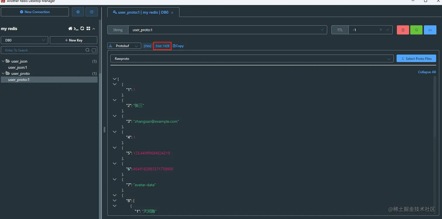 java之父叫我redis用protobuf序列化一般情况下，我们会对 Redis 的数据进行 JSON 格式序列化，但 - 掘金