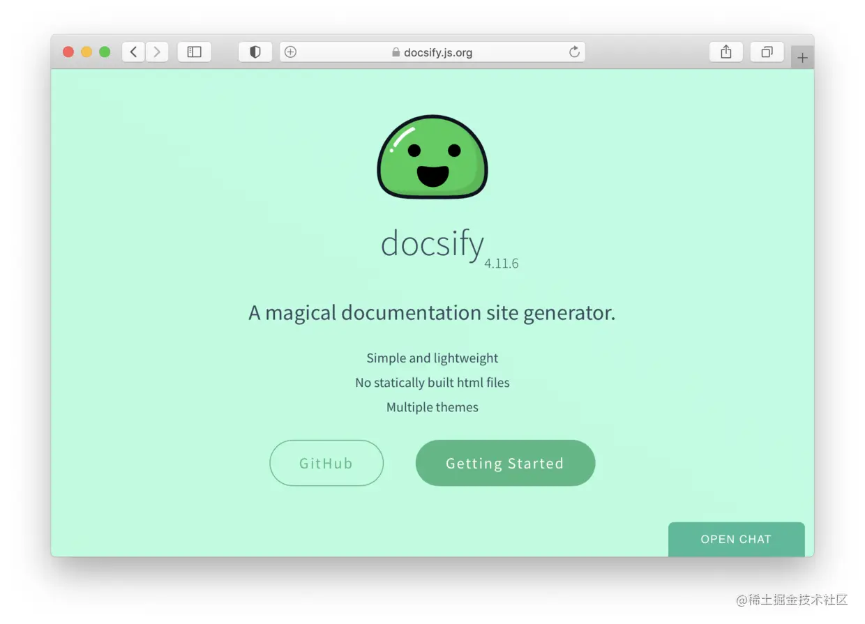入坑 docsify，一款神奇的文档生成利器！Guide 哥是我认识的一个非常优秀的年轻人，胖嘟嘟的身躯里充斥着无穷无尽 - 掘金