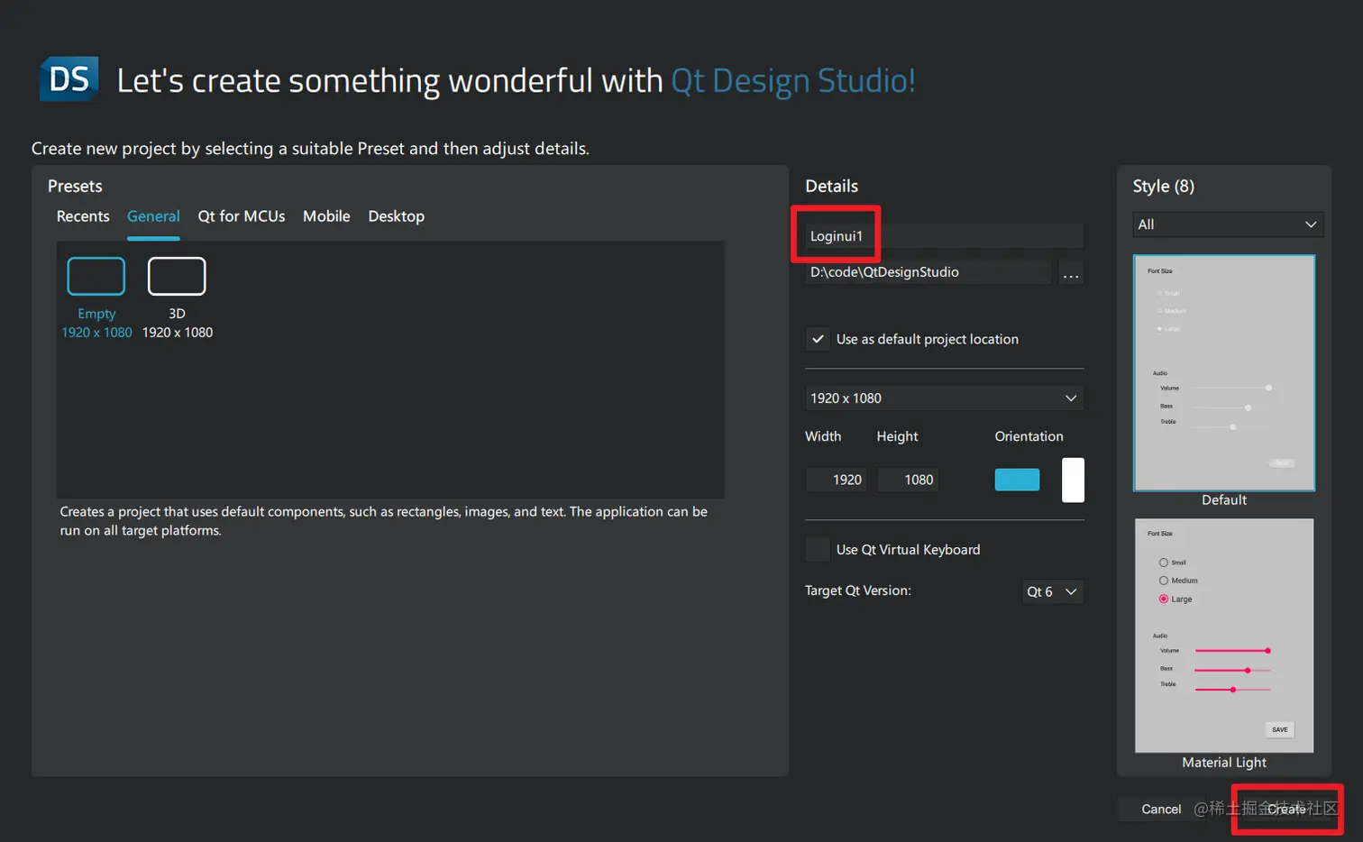 Qt Design Studio教程（1）登录界面制作-组件本节将练习使用Qt Design Studio，目标是制作一 - 掘金