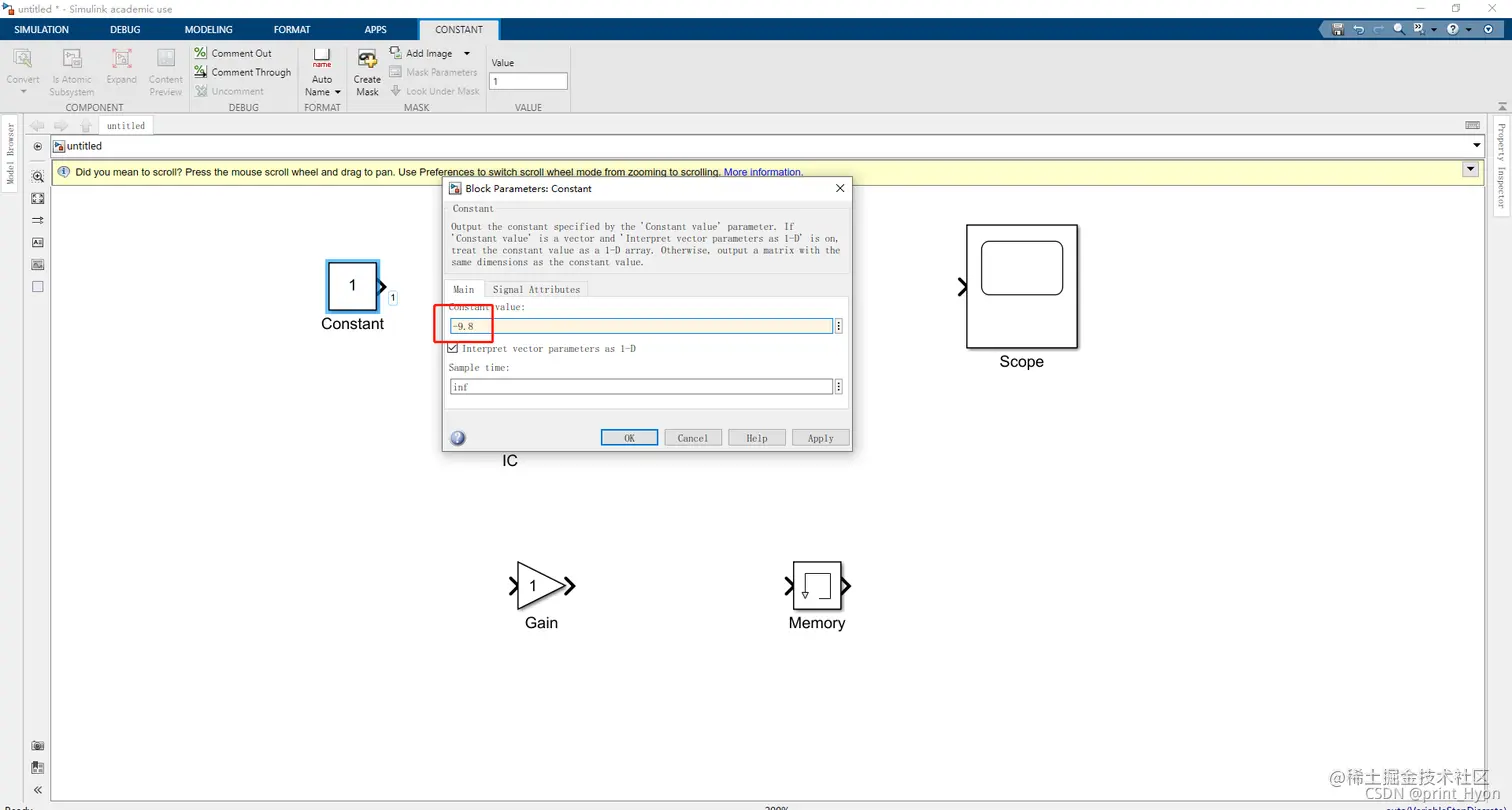 【Matlab/Simulink学习教程】入门练习——搭建一个弹跳球实验Simulink进行弹跳球实验，获取小球弹跳过程 - 掘金