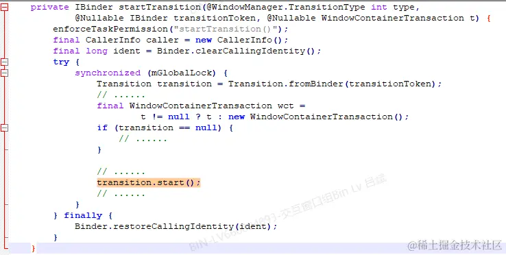 【Android14 ShellTransitions】（五）启动Transition这一节的内容涉及WMCore以及W - 掘金