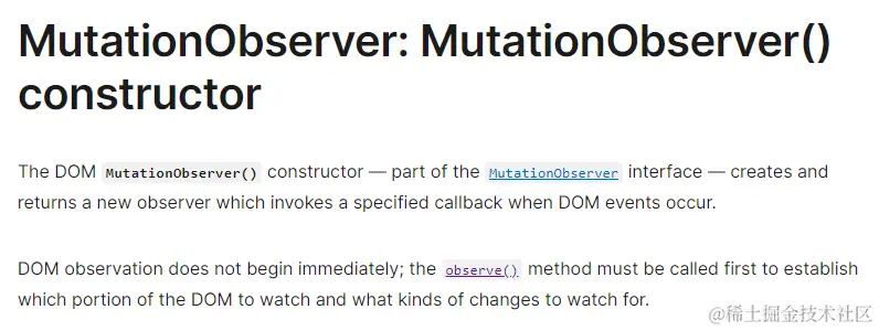 MutationObserver 都被传烂了，你怎么到现在都还不会？第一次听说MutationObserver的时候，大 - 掘金