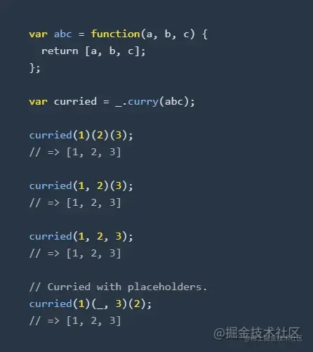 curry函数（柯里化）随着主流JavaScript中函数式编程的迅速发展， 函数柯里化在许多应用程序中已经变得很普遍。 - 掘金