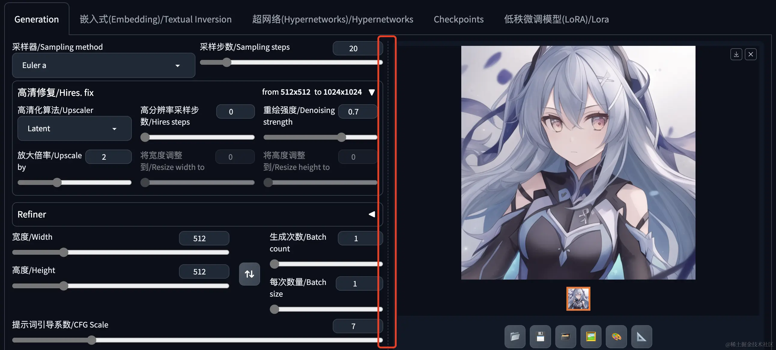 心心念的Refiner来了！Stable Diffusion WebUI 1.6.0 发布本周四 Stable Diff - 掘金