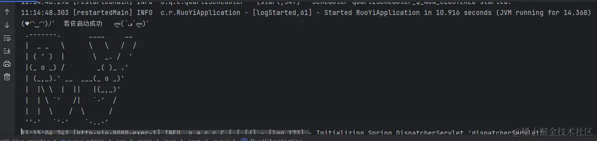 若依RUOYI-VUE3框架学习1-环境搭建若依RUOYI-VUE3框架学习1-环境搭建 RUOYI v3.8.7 + - 掘金