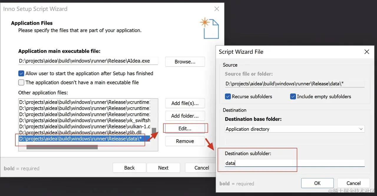 Flutter应用Windows安装包创建教程本文中，我们将会使用 Inno Setup 这个软件来为 Flutter - 掘金