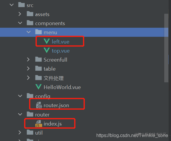 The VUE configuration file automatically generates routes and menus ...