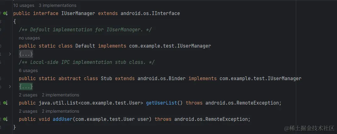 Android AIDL 使用详解1. AIDL 是什么？ AIDL （Android 接口定义语言） 为开发者提供了一 - 掘金