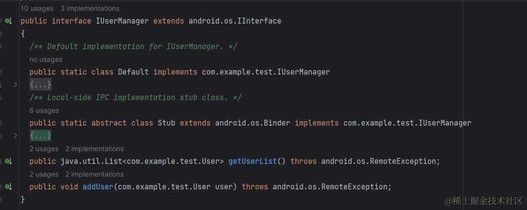 Android AIDL 使用详解1. AIDL 是什么？ AIDL （Android 接口定义语言） 为开发者提供了一 - 掘金