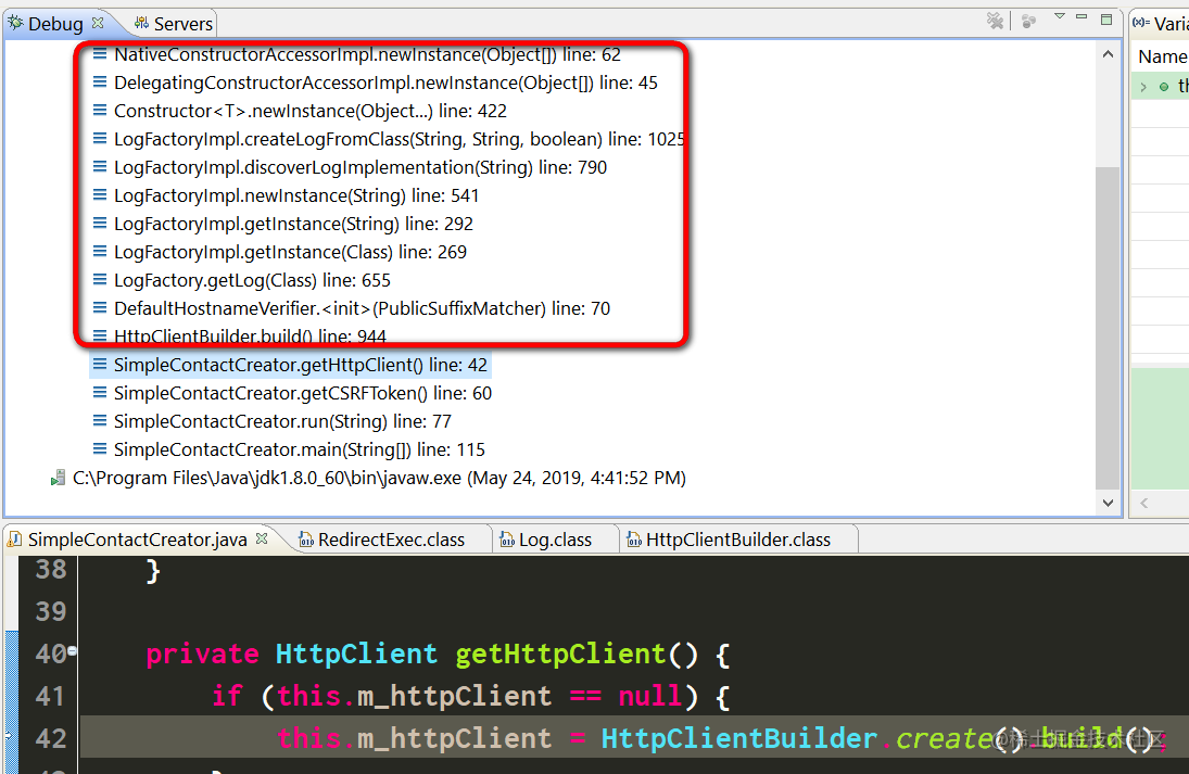 Apache HttpClient database log implementation detection principle ...