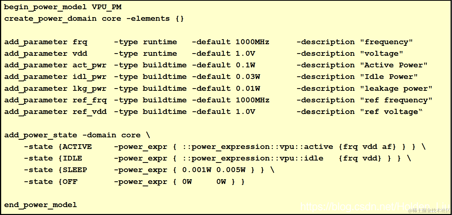 低功耗验证 (二）UPF，低功耗流程，VCS NLPUnified Power Format (UPF) 用于描述pow - 掘金