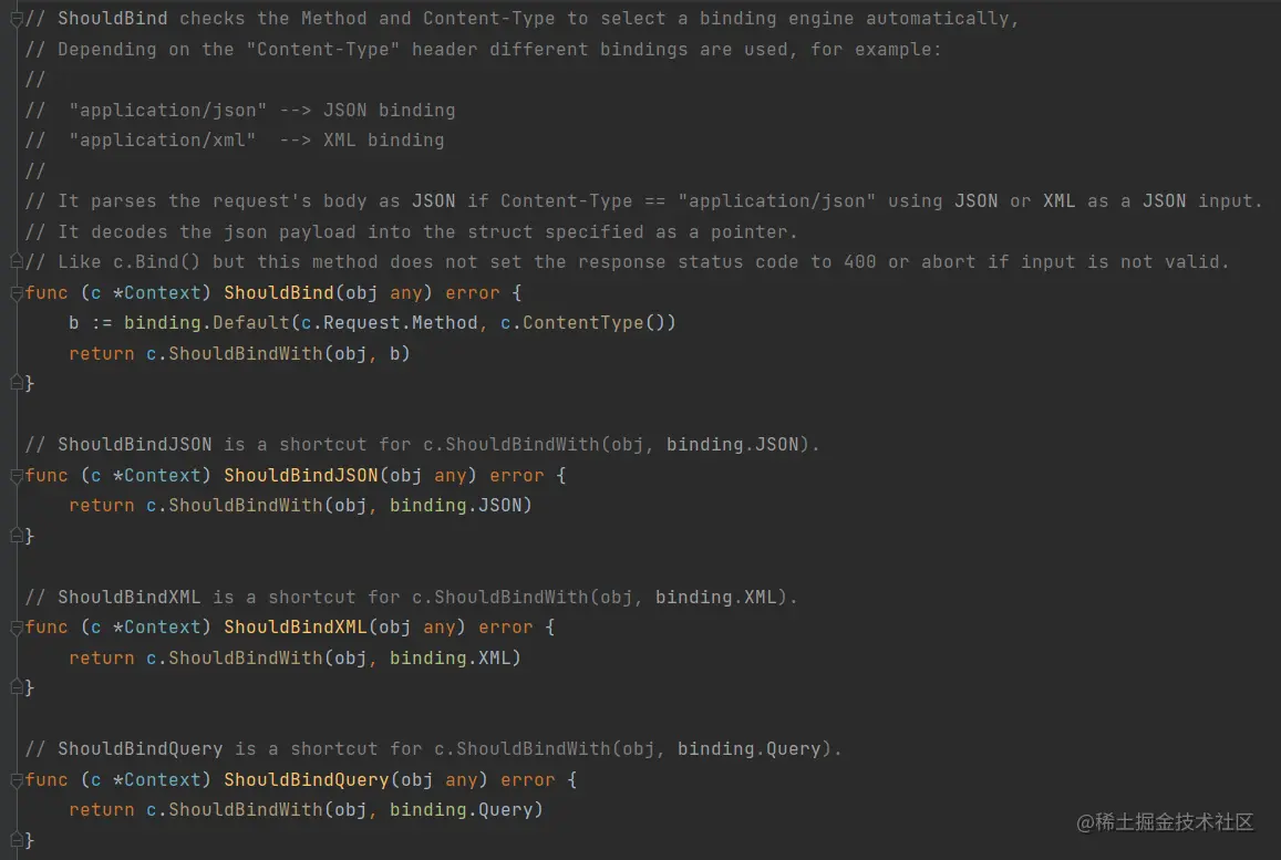 golang gin框架 获取请求参数MustBind和ShouldBind gin有两套参数绑定的方法：MustBin - 掘金