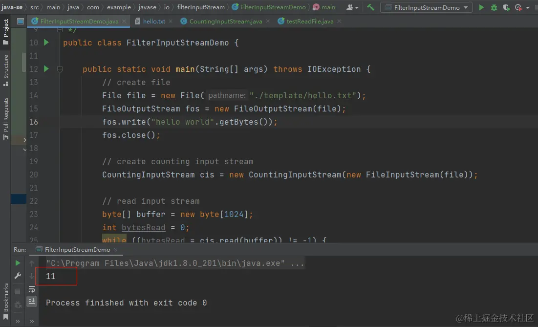 「深入理解Java I/O：FilterInputStream」🏆本文收录于「滚雪球学Java」专栏，专业攻坚指数级提 - 掘金