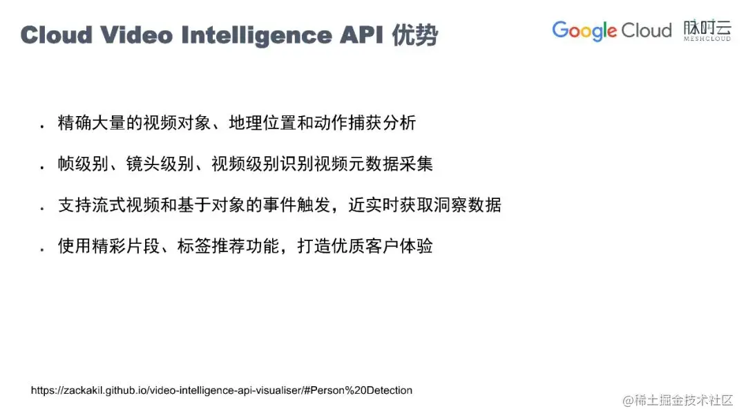 借助 Video Intelligence API 实现视频智能检测识别LiveVideoStack邀请到了MeshCl - 掘金