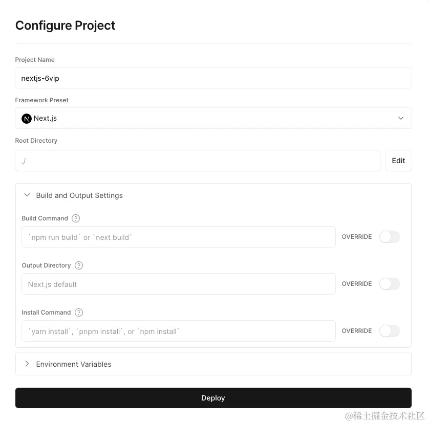快速上手vercel，免费部署上线你的前端项目，3分钟学会在你还不了解 vercel的时候，我已经部署了三个自己的项目了 - 掘金