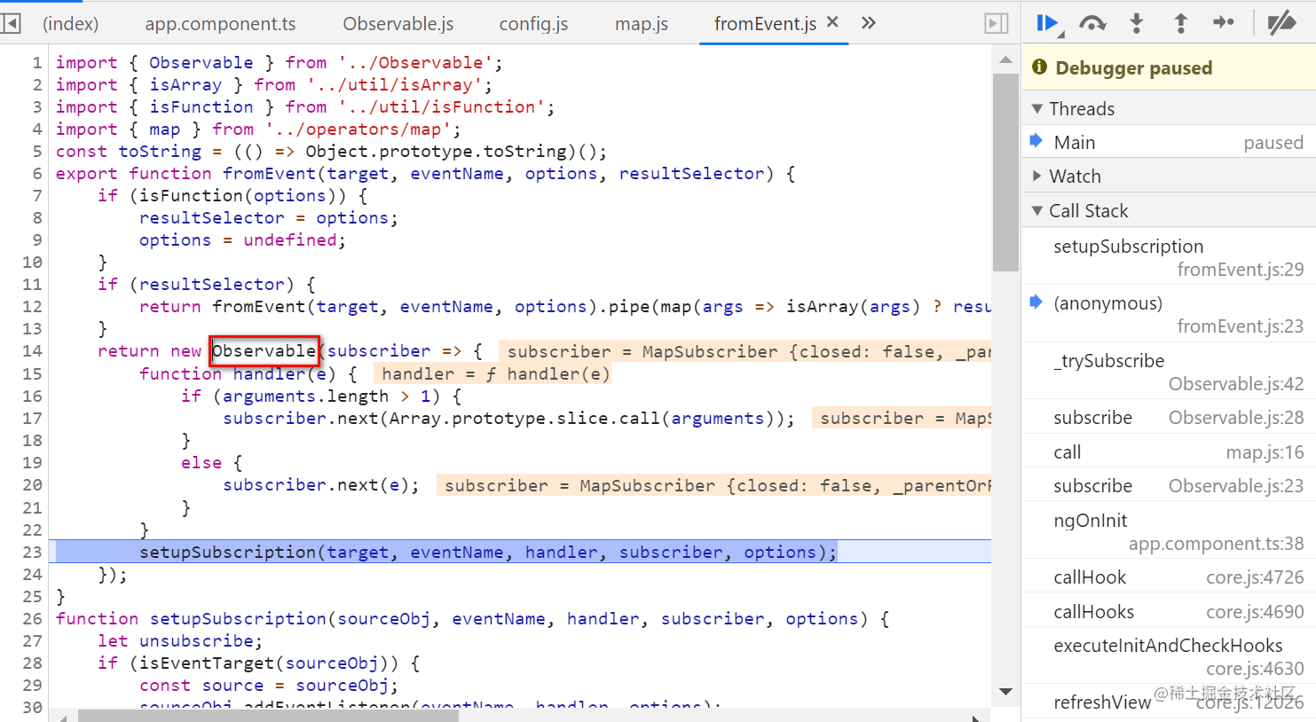 RXJS fromEvent source code implementation analysis - Moment For Technology