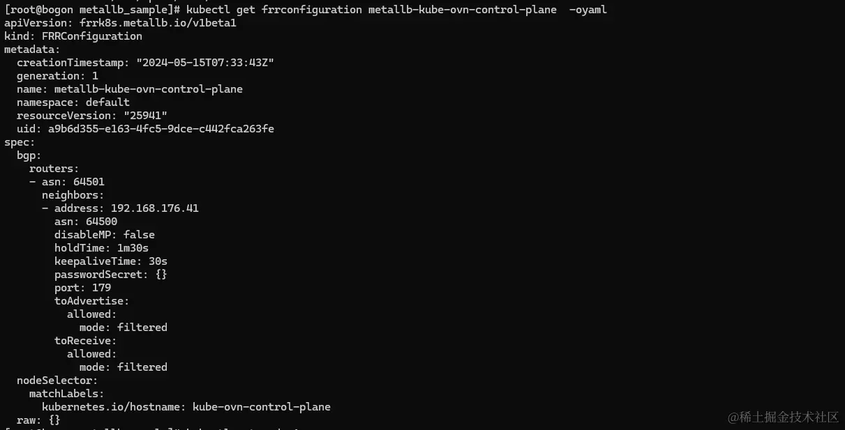 metallb frr-k8s 功能frr-k8s 调研 参考文档 https://github.com/metallb - 掘金