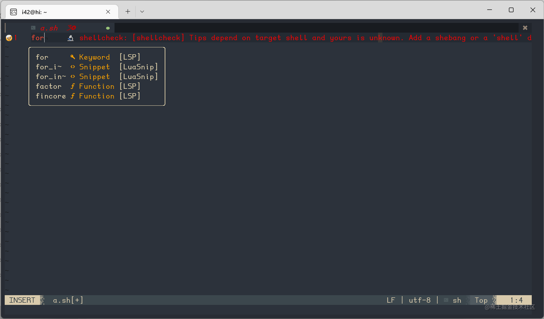 neovim IDE基本使用说明 - 掘金