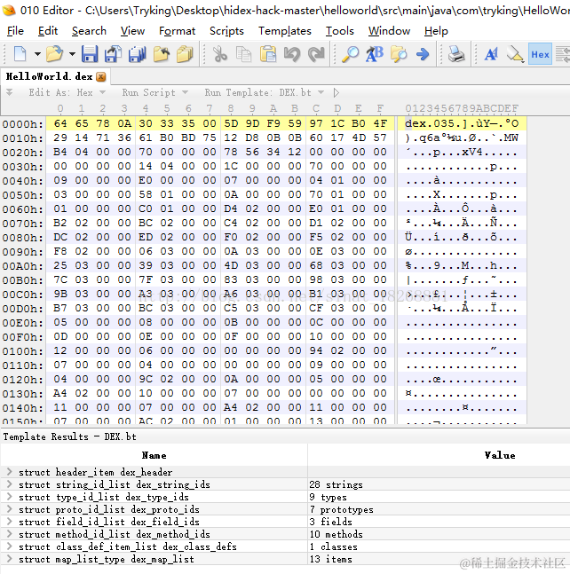 一篇文章带你搞懂DEX文件的结构DEX文件就是Android Dalvik虚拟机运行的程序，关于DEX文件的结构的重要性 - 掘金