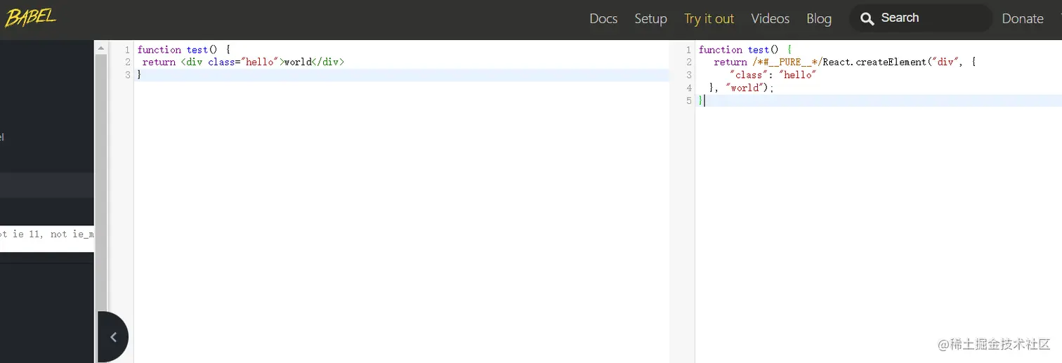 JSX 是如何通过 Babel 转换成 JS 代码的？你知道 JSX 会被转换成 createElement，但你知道它 - 掘金