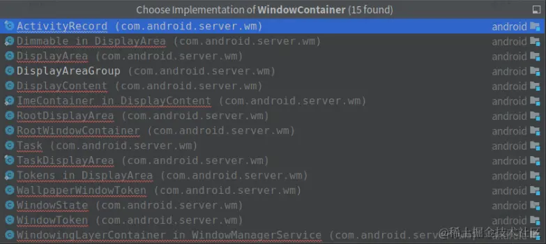 2【Android 12】WindowContainer类根据之前的分析，知道了窗口在App端是以PhoneWindow - 掘金