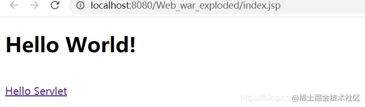 idea部署tomcat网页localhost:8080/文件名报错，要用localhost:8080/Web_war_exploded/文件名路径打开问题解决 - 掘金