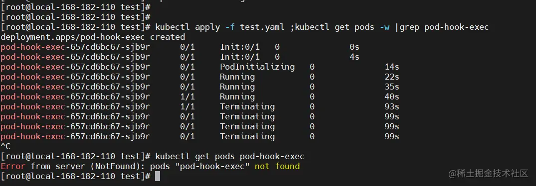 「云原生」K8s pod 优雅退出（钩子函数 postStart 和 preStop）一、概述 更新部署服务时，旧的 P - 掘金