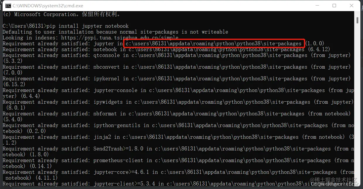 jupyter不是内部或外部命令,也不是可运行程序的解决方案该文章记录了错误“jupyter不是内部或外部命令,也不是可 - 掘金