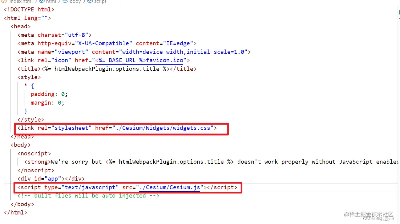 # vue2 使用 cesium 篇vue2 使用 cesium 篇 安装 cesium 这个就很简单，只需要一句简简单 - 掘金