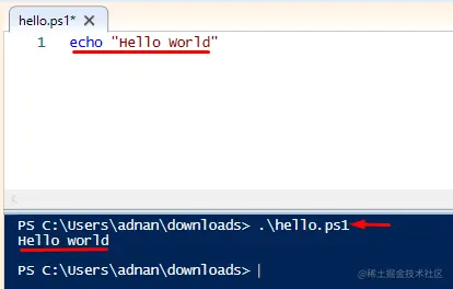 如何在PowerShell中使用Echo命令 echo命令用于在控制台打印变量或字符串。echo命令在Windows P - 掘金