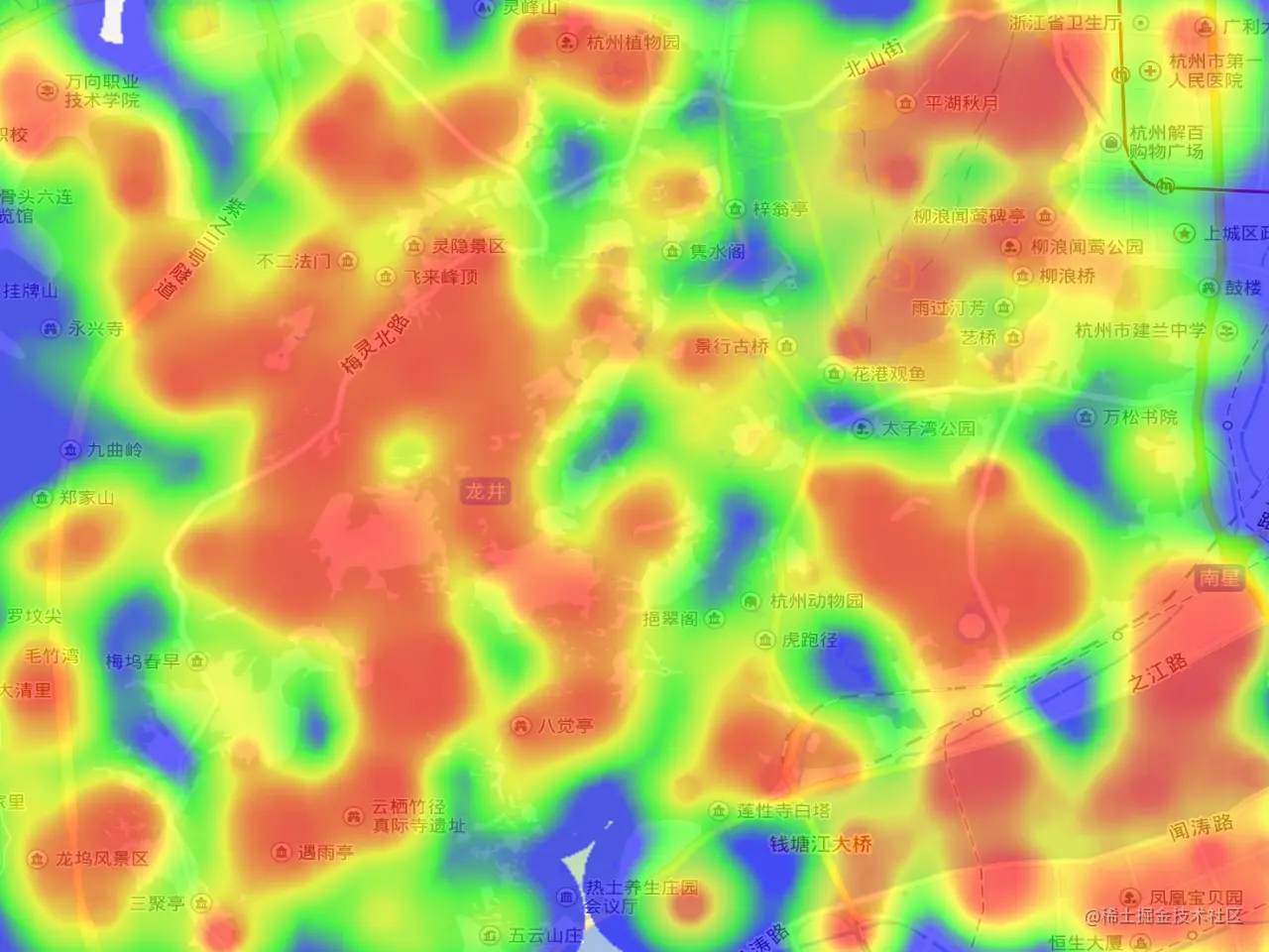 「AntV」热力图 heatmap 绘制原理解析最近在 G2 5.0 中加上了 heatmap 热力图的 mark，让 - 掘金