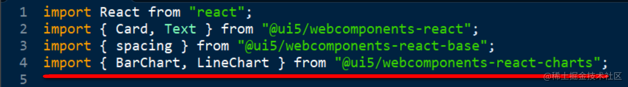 How to use SAP UI5 Web Component React framework bar charts and line charts - Moment For Technology