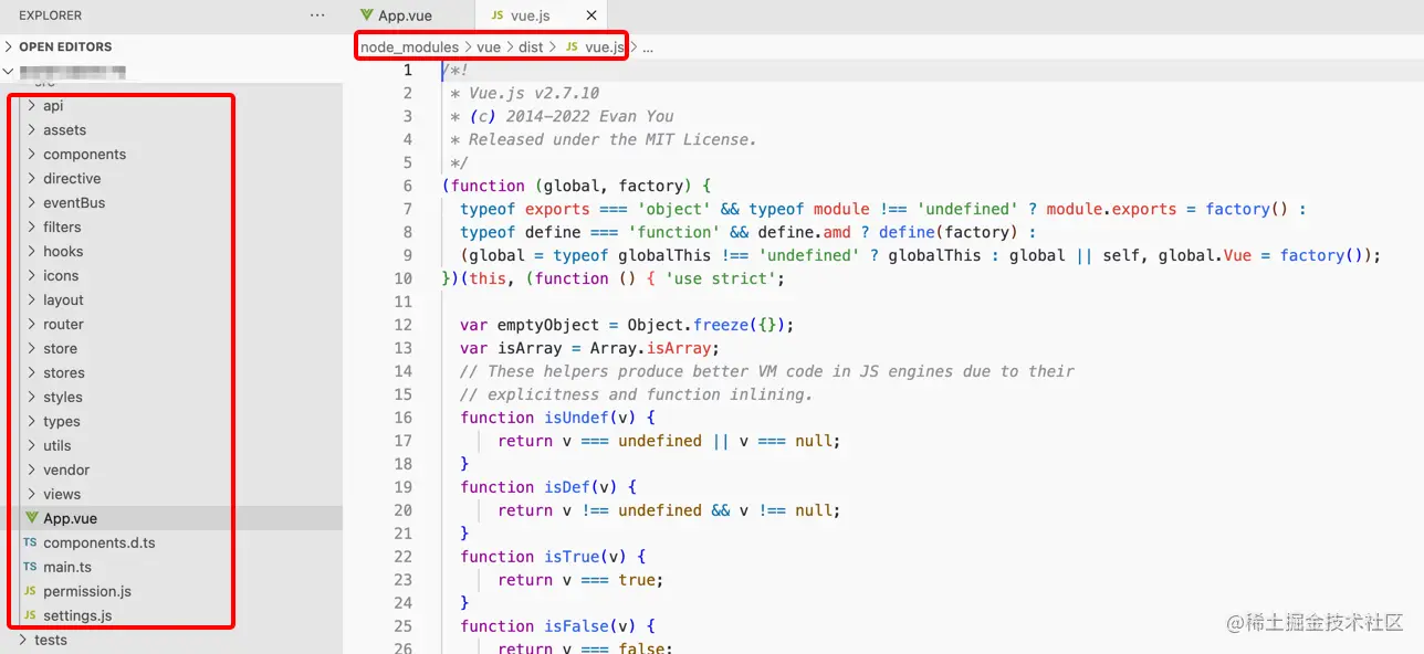 Vscode跳转node Modules下文件，没有切换左侧菜单目录的问题一直使用search Node Modules 掘金
