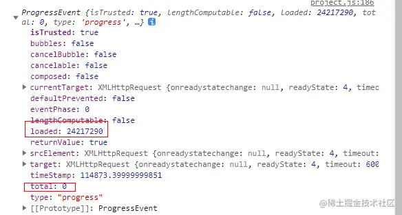 axios中增加onDownloadProgress进度条的处理，获取当前数据下载的进程........后端返回的文件流 - 掘金