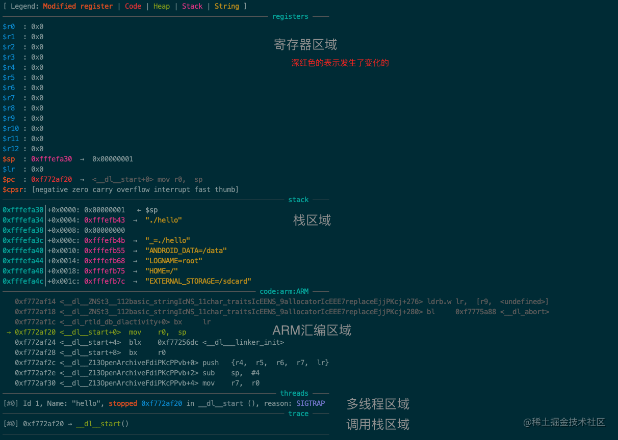 GDB入门学习之gef插件的使用 - 掘金