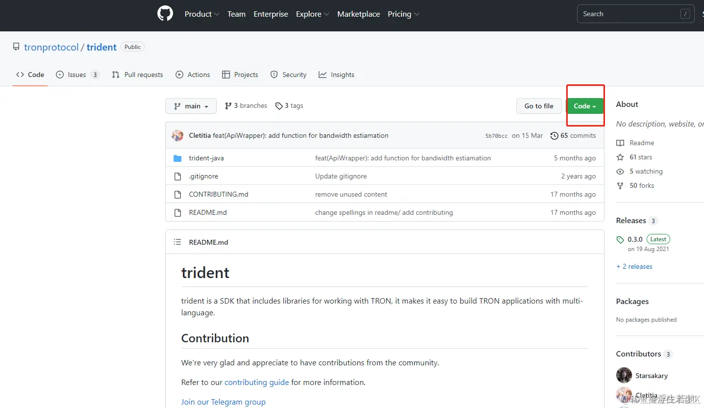 波场 trident-java使用 （区块）1.2.2.1 这里我使用的是gradle7.3.3 https://ser - 掘金