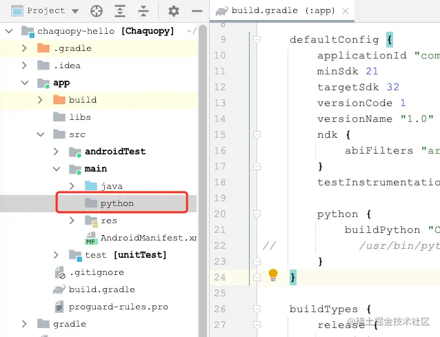 一、Chaquopy：实现Android与Python交互Chaquopy 是开源免费使用，商用收费的一款SDK，主要用 - 掘金