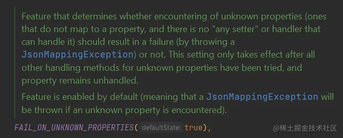 SpringBoot对ObjectMapper Bean反序列化配置项默认值的更改逻辑在项目开发使用Jackson框架进 - 掘金