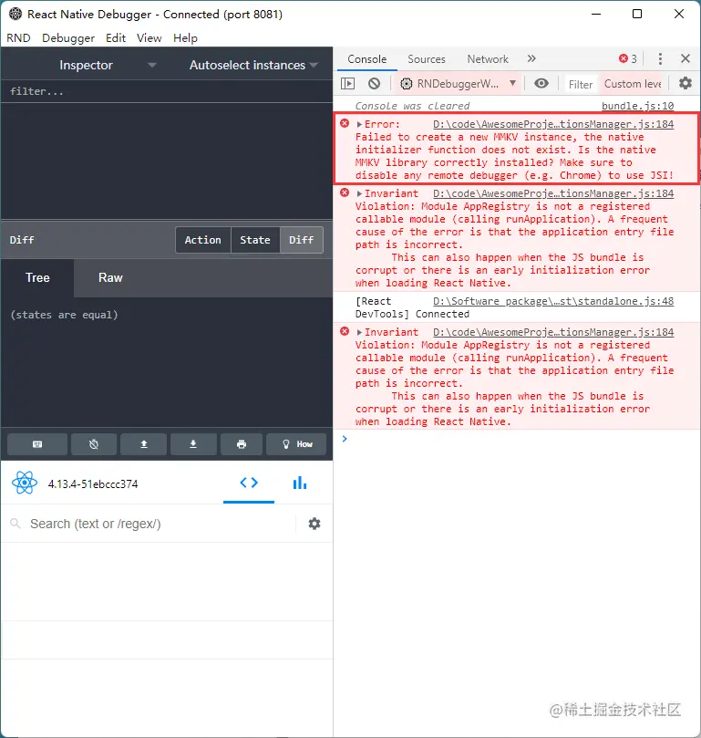 react-native-mmkv 在 Android 项目中使用MMKV React Native 最快的键/值存储。 - 掘金